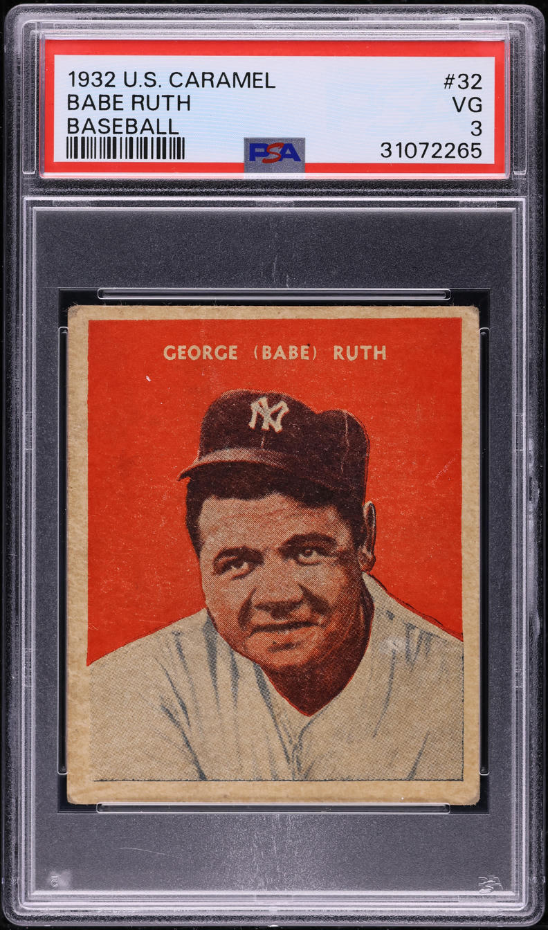 1932 U.S. Caramel Babe Ruth #32 PSA 3 VG on Fanatics Collect