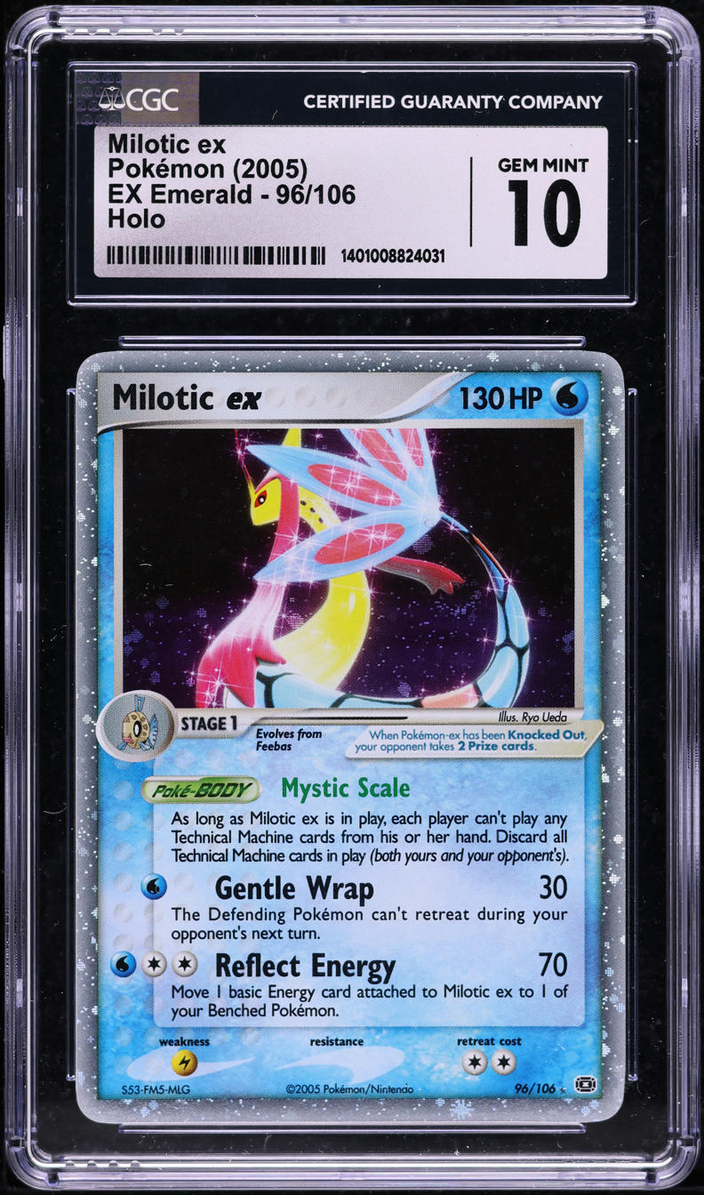 2005 Pokemon EX Emerald Holo Milotic ex #96 CGC 10 GEM MINT on Fanatics ...