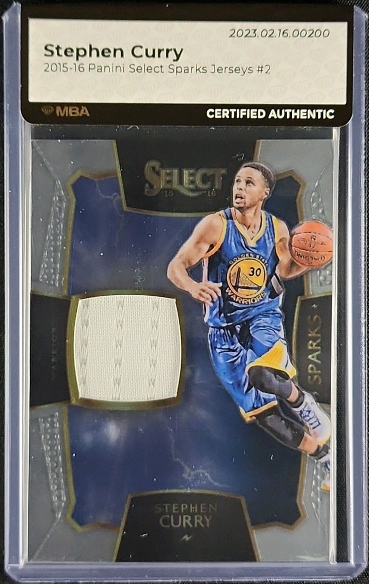 2015 Select Sparks Stephen Curry PATCH /99 #2 MBA AUTH on Fanatics Collect