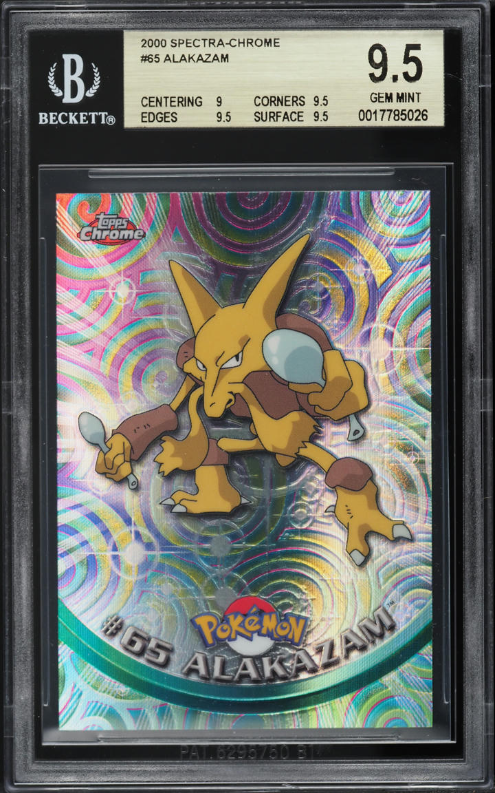 2000 Topps Chrome Pokemon Series 1 Spectra Alakazam #65 BGS 9.5 GEM MINT on Fanatics Collect