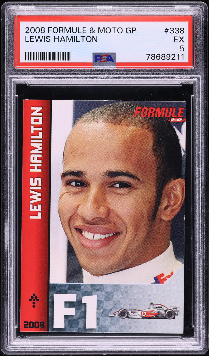 2008 Formule & Moto GP F1 Lewis Hamilton ROOKIE #338 PSA 5 EX on ...