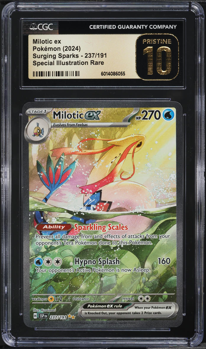 2024 Pokemon SV Surging Sparks Illustration Rare Milotic ex #237 CGC 10 ...
