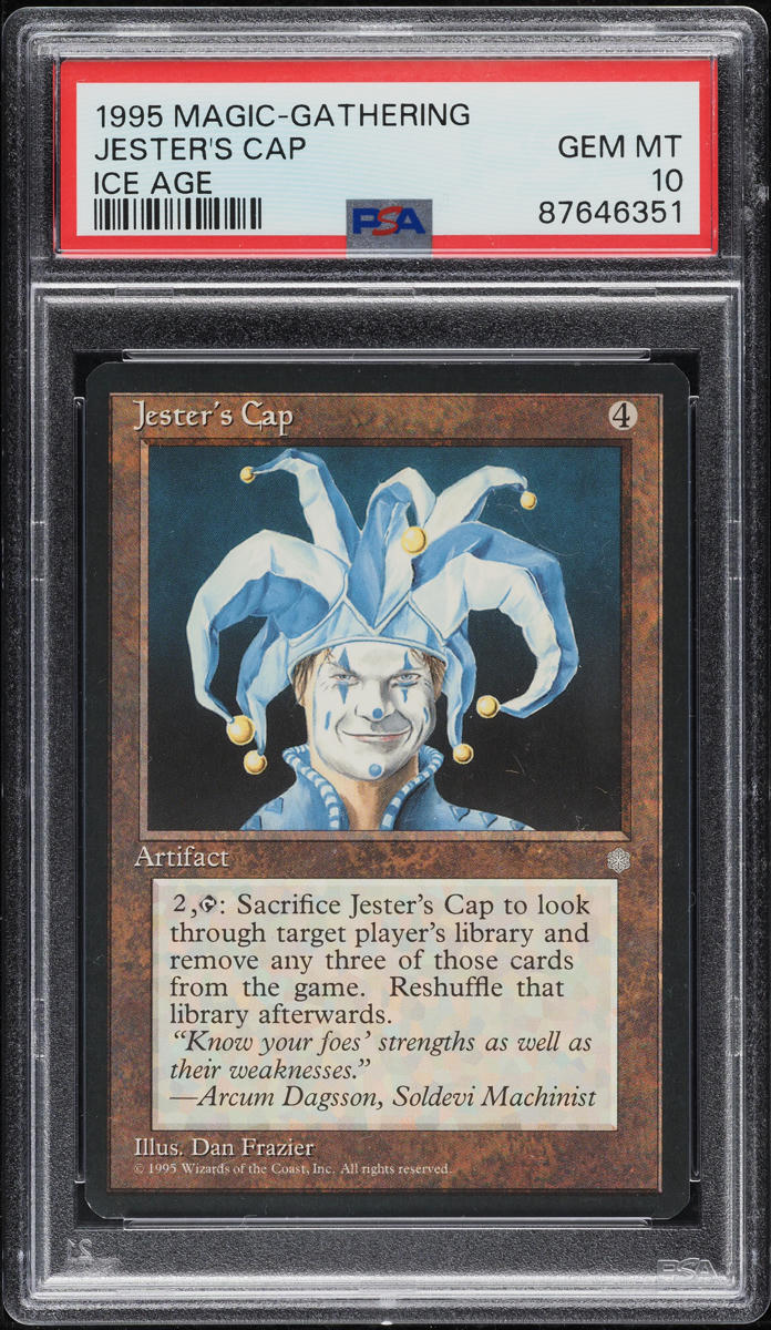 1995 Magic The Gathering MTG Ice Age Jester's Cap PSA 10 GEM MINT on ...
