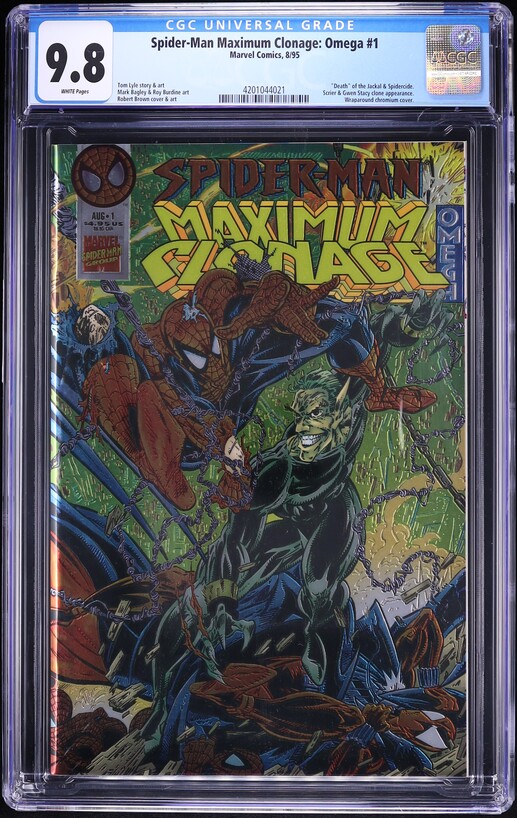 Spider-Man Maximum Clonage: Omega #1 (Marvel, 1995) CGC 9.8 White Pages on Fanatics Collect