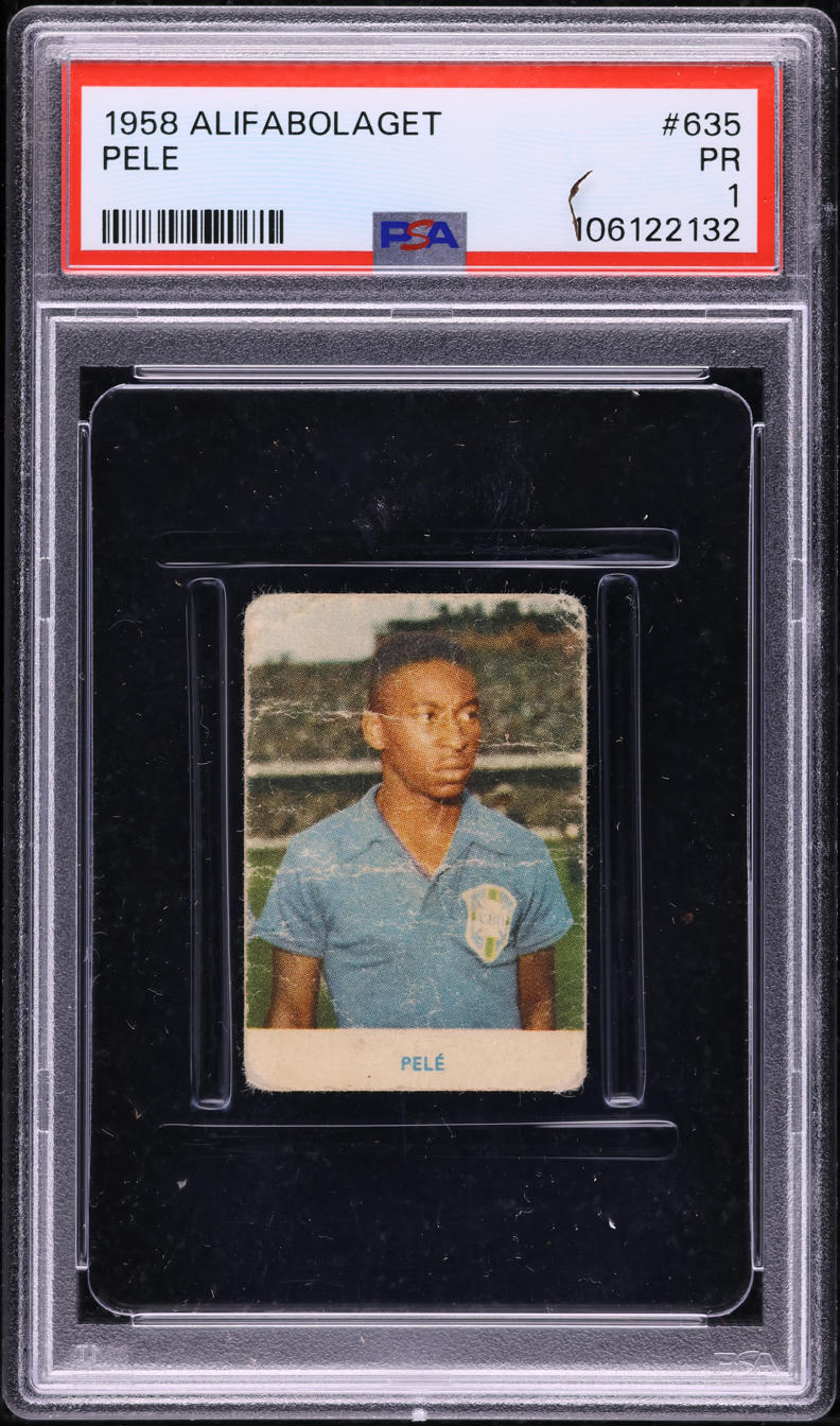 1958 Alifabolaget Pele ROOKIE #635 PSA 1 PR on Fanatics Collect