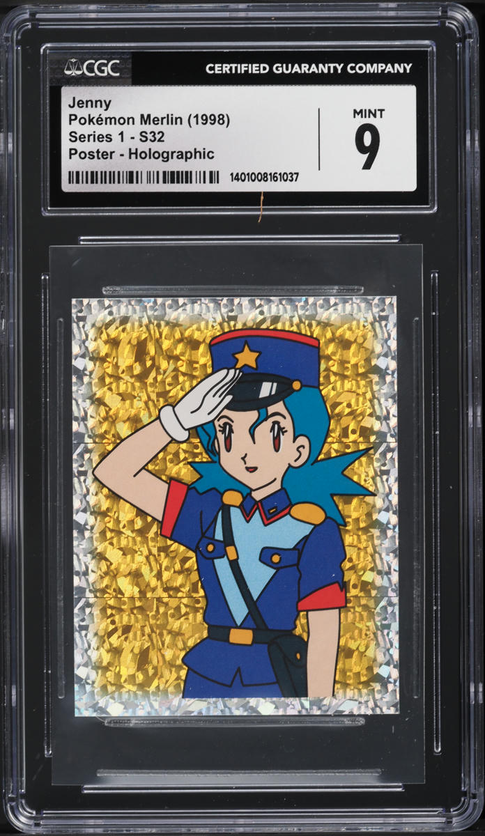 1999 Pokemon Merlin Sticker Prism Jenny #S32 CGC 9 MINT on Fanatics Collect
