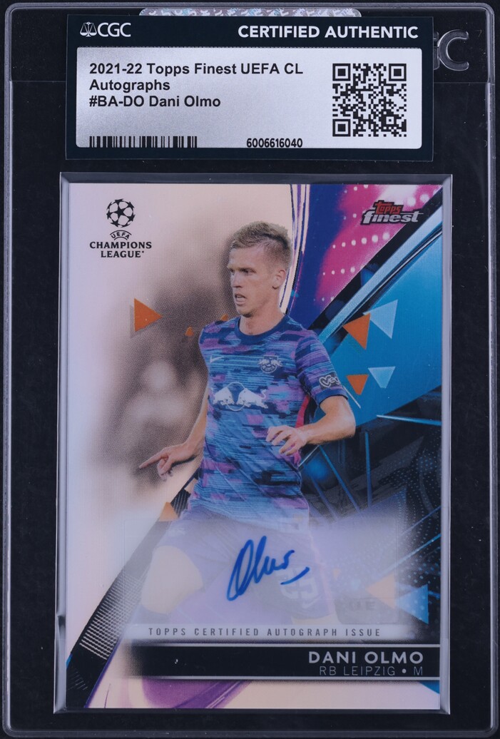 2021 Finest UEFA Champions League Dani Olmo AUTO #BA-DO CGC AUTH on ...