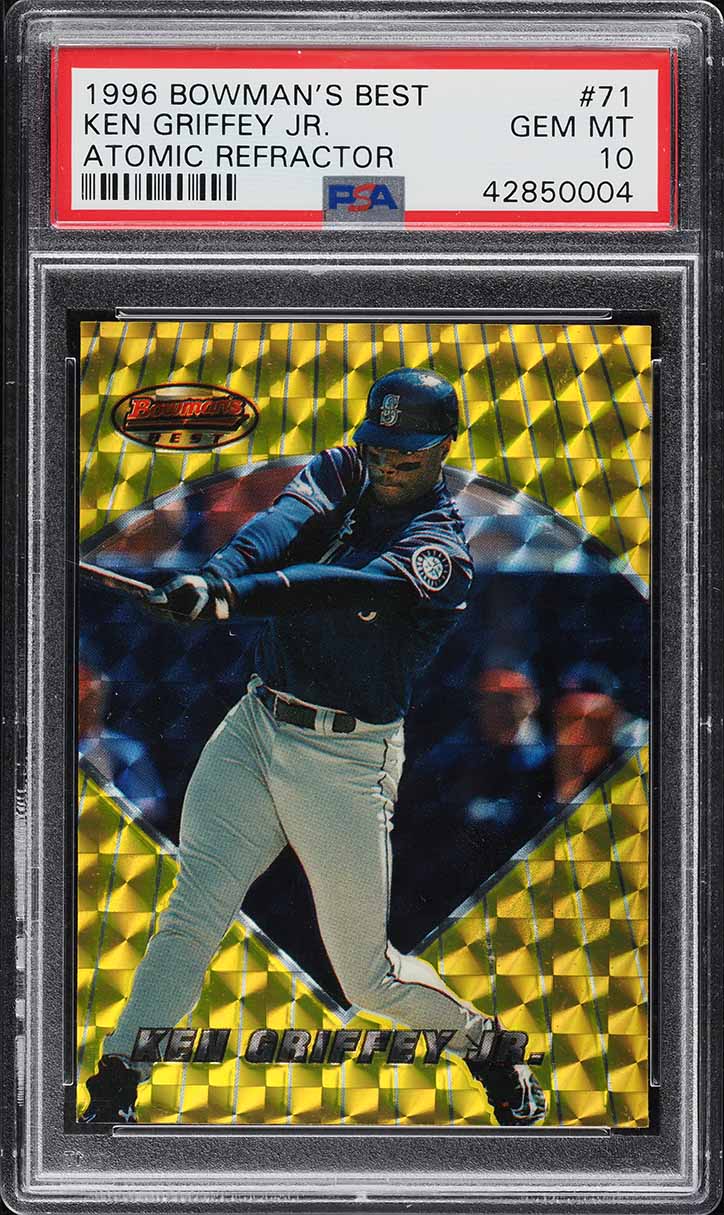1996 Bowman's Best Atomic Refractor Ken Griffey Jr. #71 PSA 10 GEM MINT ...