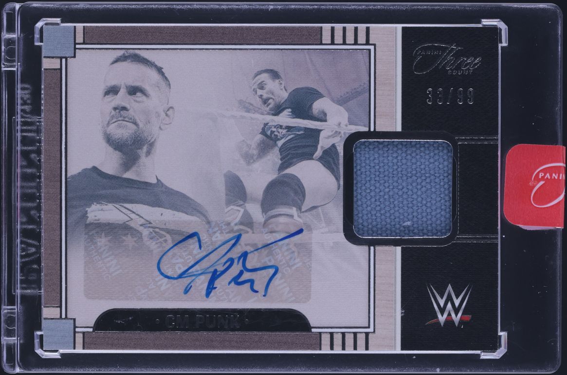 2024 Panini Three Count WWE Prime CM Punk PATCH AUTO /99 #PM-CMP on ...
