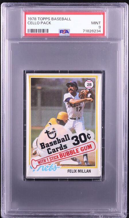 1978 Topps Baseball Cello Pack PSA 9 MINT on Fanatics Collect