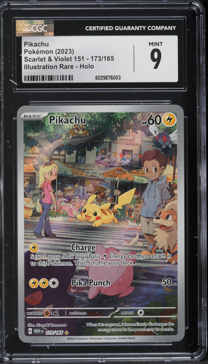 2023 Pokemon Scarlet & Violet 151 IR Pikachu #173 CGC 9 MINT on ...