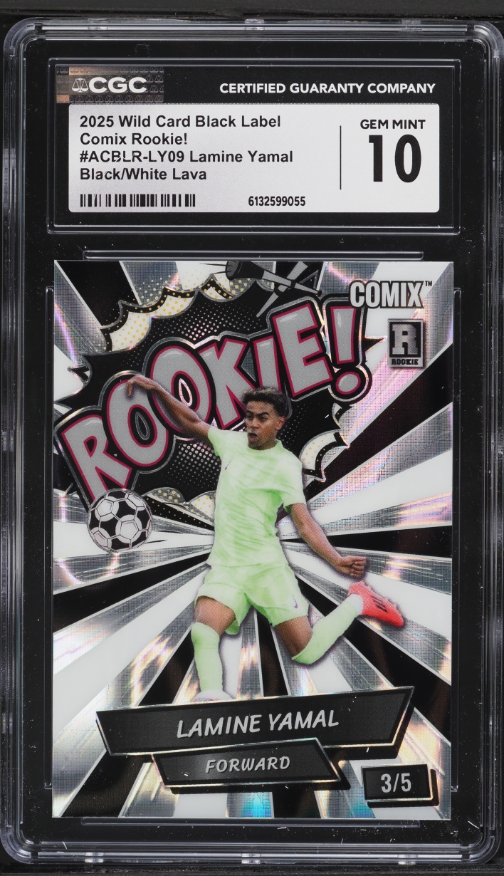 2025 Wild Card Black Label Comix Black White Lava Lamine Yamal ROOKIE ...