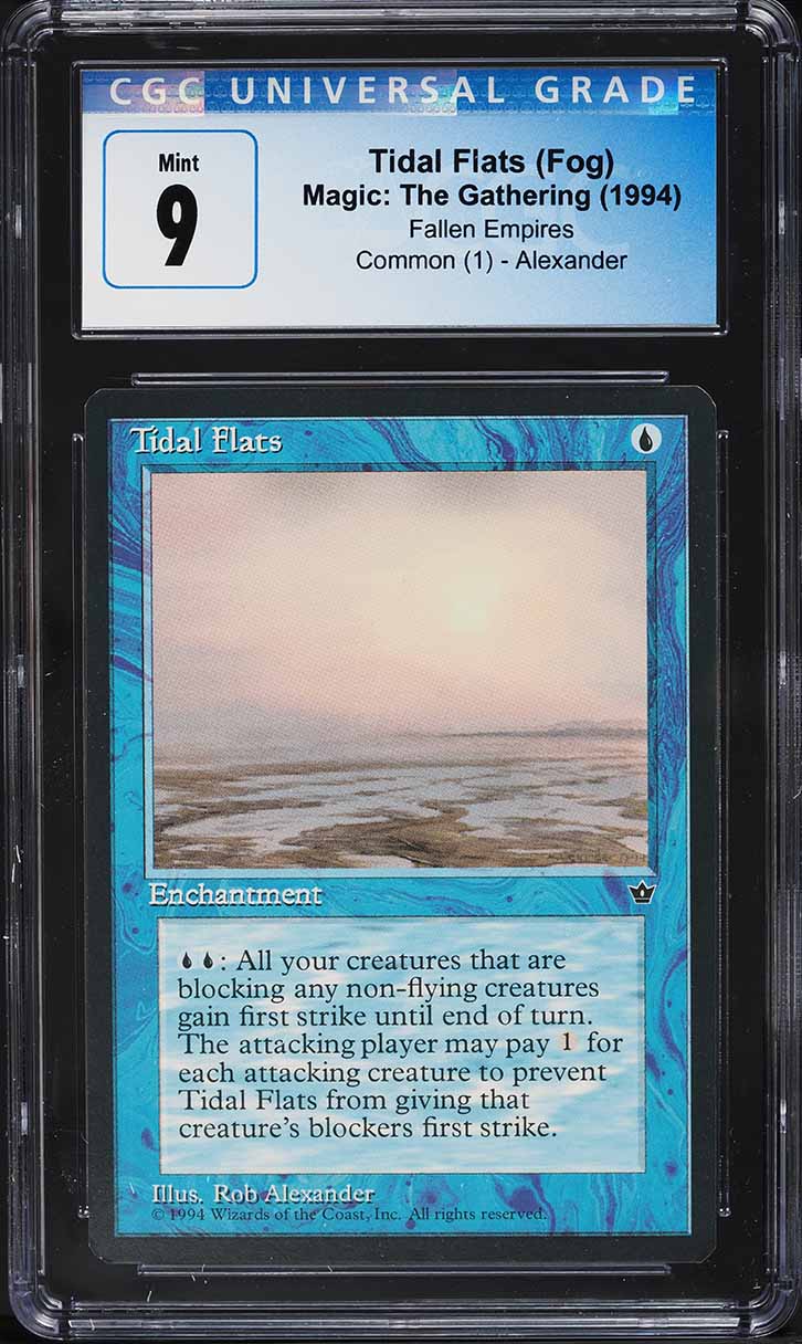 1994 Magic The Gathering MTG Fallen Empires Tidal Flats (Fog) CGC 9 ...