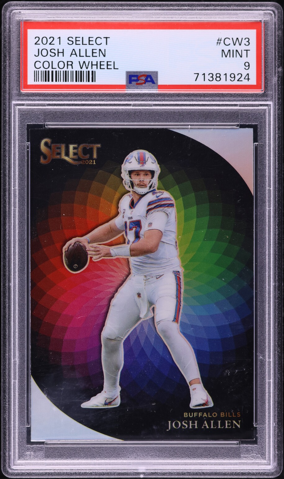 2021 Select Color Wheel Josh Allen #CW3 PSA 9 MINT on Fanatics Collect