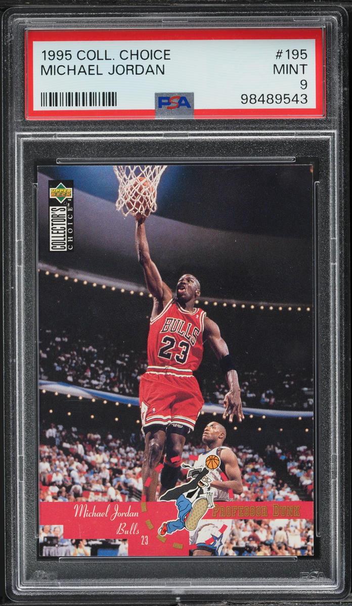 1995 Collector's Choice Michael Jordan #195 PSA 9 MINT on Fanatics Collect