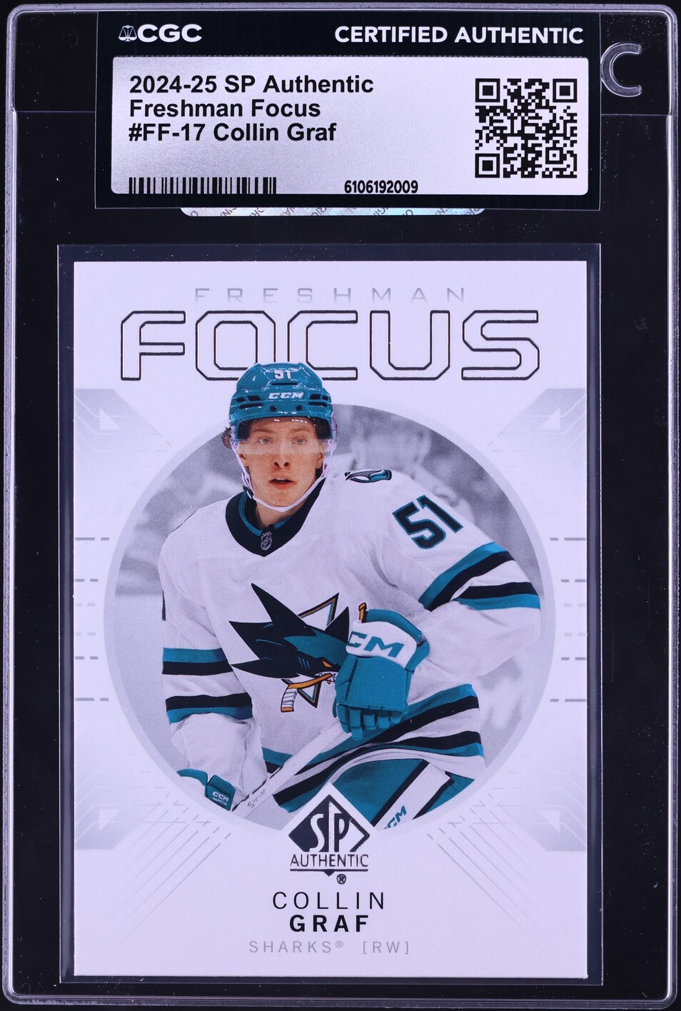 2024 SP Authentic Freshman Focus Collin Graf ROOKIE #FF-17 CGC AUTH on ...