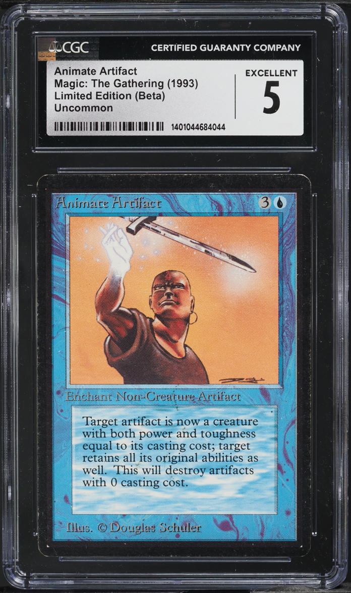 1993 Magic The Gathering MTG Beta Animate Artifact CGC 5 EX on Fanatics ...