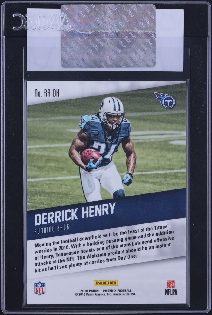 2016 Panini Phoenix Rising Orange Derrick Henry ROOKIE /299 #RR-DH CGC ...