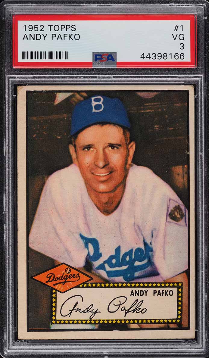 1952 Topps Andy Pafko #1 PSA 3 VG on Fanatics Collect