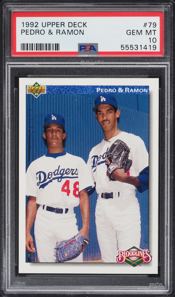 1992 Upper Deck Pedro & Ramon Martinez ROOKIE #79 PSA 10 GEM MINT on ...