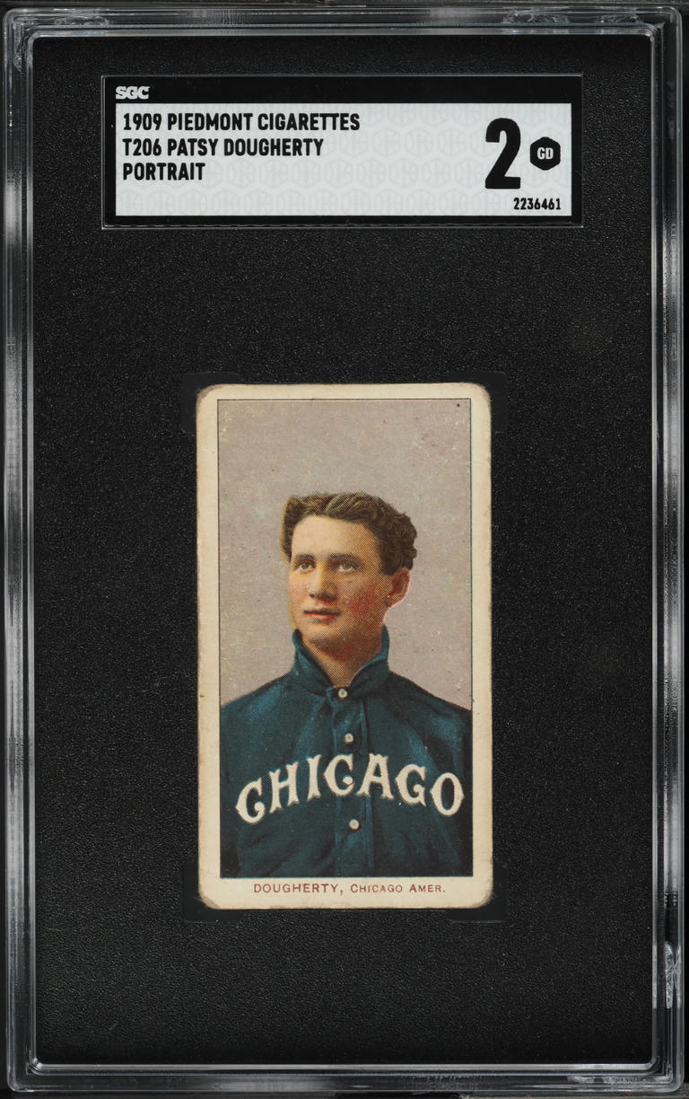 1909-11 T206 Patsy Dougherty PORTRAIT SGC 2 GD on Fanatics Collect