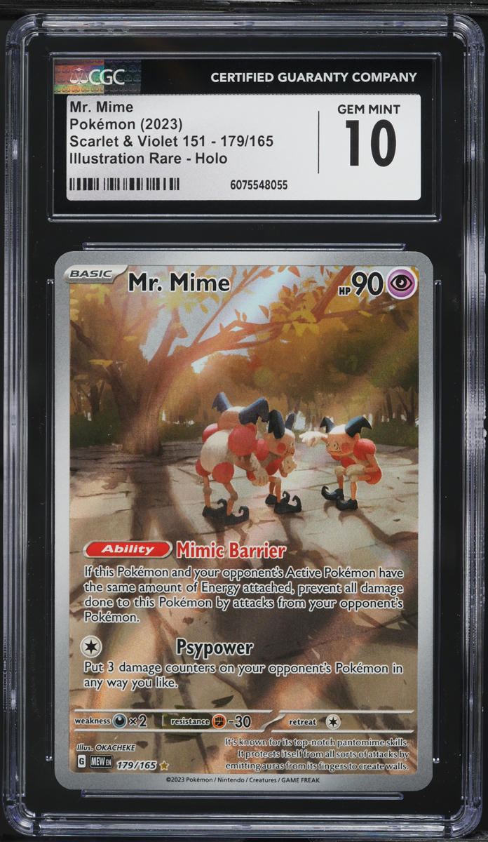 2023 Pokemon Scarlet & Violet 151 IR Mr. Mime #179 CGC 10 GEM MINT on ...