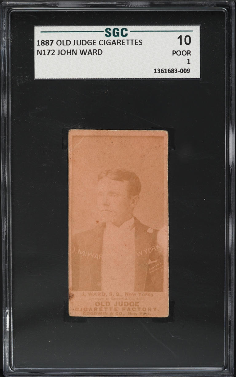 1887 N172 Old Judge John Ward SGC 1 PR on Fanatics Collect