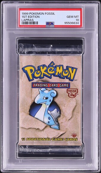 1999 Pokemon Fossil Pack Lapras 1st Edition PSA 10 GEM MINT on Fanatics ...
