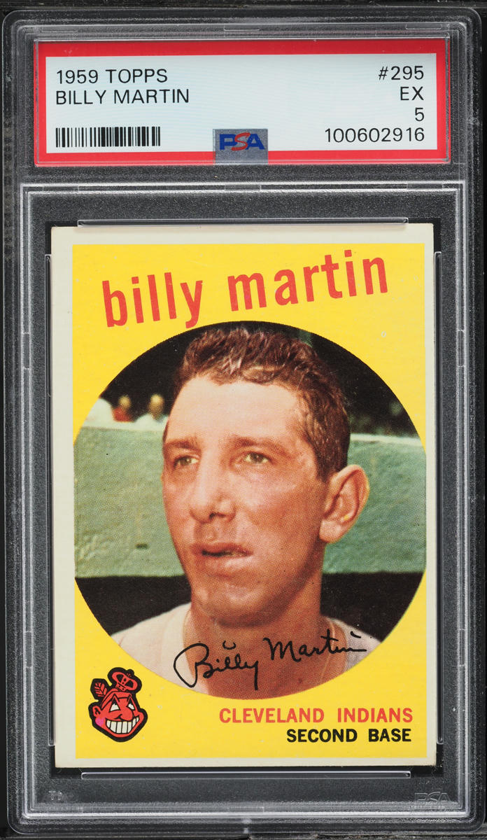 1959 Topps Billy Martin #295 PSA 5 EX on Fanatics Collect