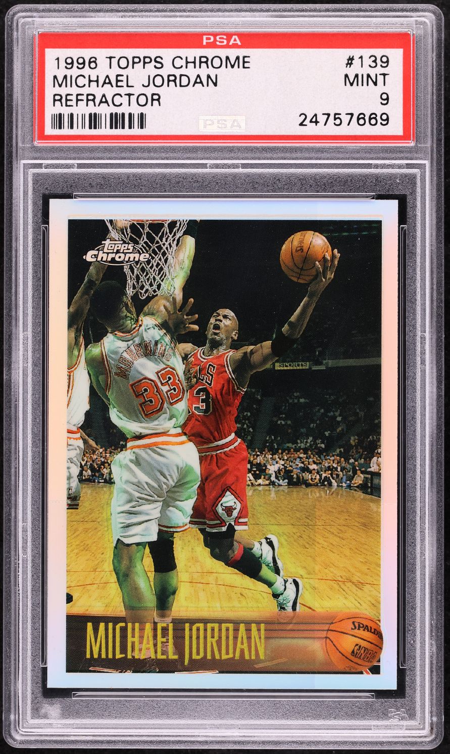 1996 Topps Chrome Refractor Michael Jordan #139 PSA 9 MINT on Fanatics ...