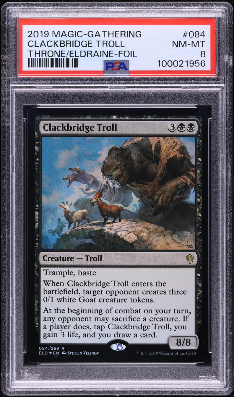 2019 Magic The Gathering Throne Of Eldraine Throne Foil Clackbridge ...
