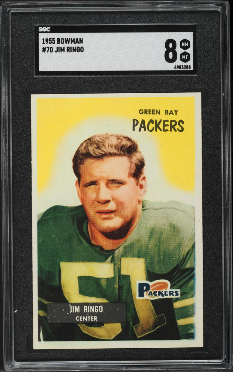 1955 Bowman Football Jim Ringo #70 SGC 8 NM-MT on Fanatics Collect