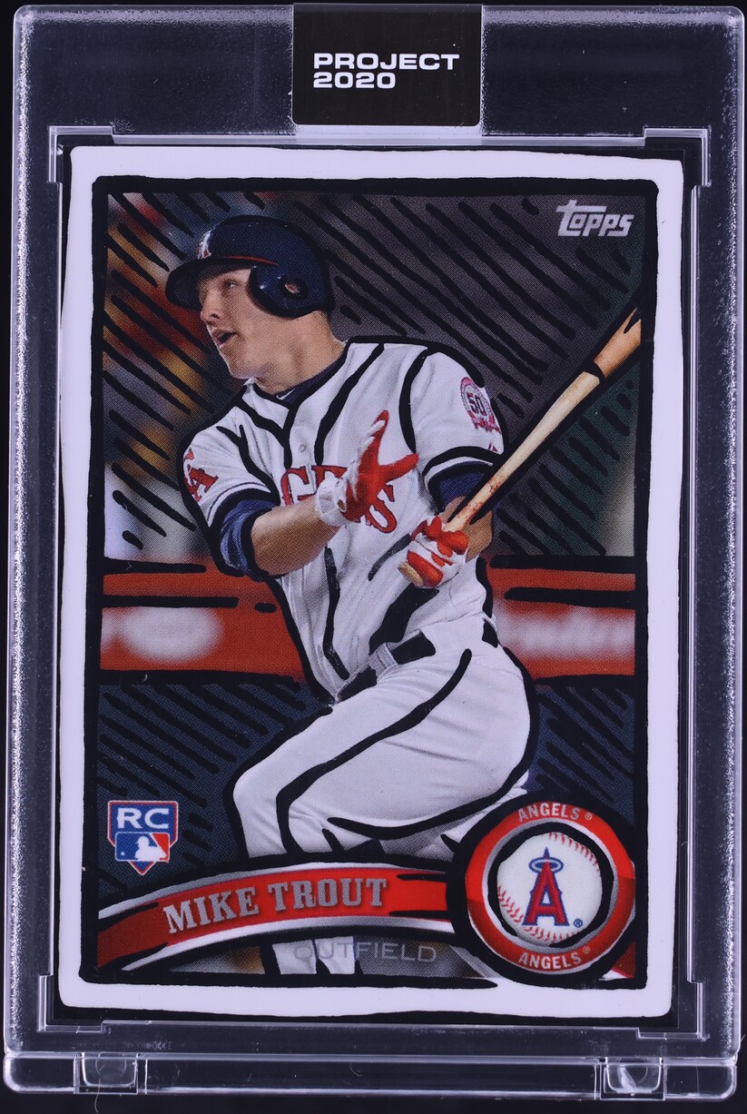2020 Topps Project 2020 By Joshua Vides Mike Trout #207 on Fanatics Collect