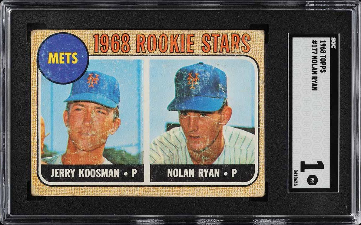 1968 Topps Nolan Ryan ROOKIE #177 SGC 1 PR on Fanatics Collect
