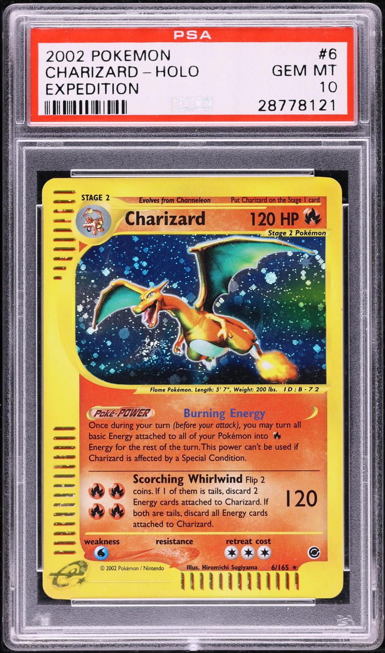 2002 Pokemon Expedition Holo Charizard #6 PSA 10 GEM MINT on Fanatics ...