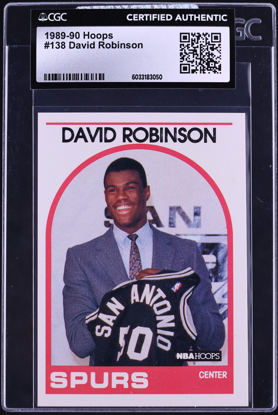 1989 Hoops David Robinson ROOKIE #138 CGC AUTH on Fanatics Collect