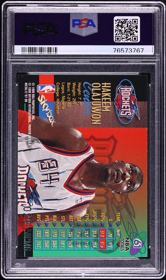 1997 Metal Universe Championship Precious Metal Gems PMG Hakeem ...