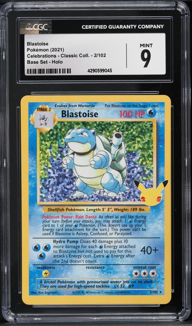 2021 Pokemon Sword & Shield Celebrations Classic Holo Blastoise #2 CGC ...