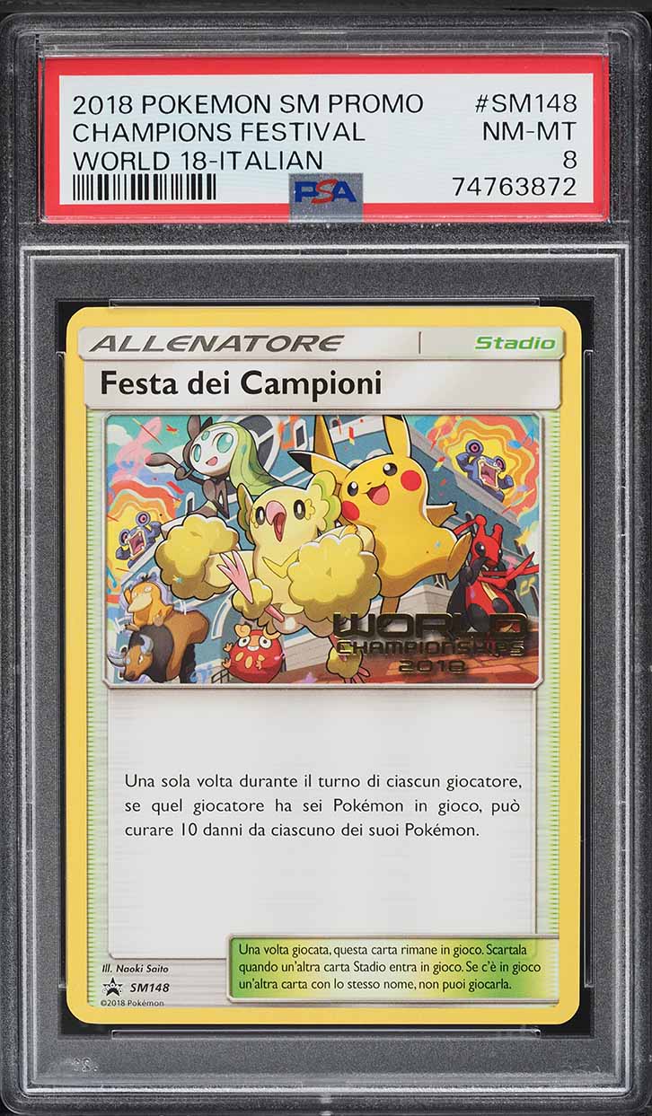 '2018 Pokemon Italian SM Black Star Promo '18 Champions Festival #148 ...