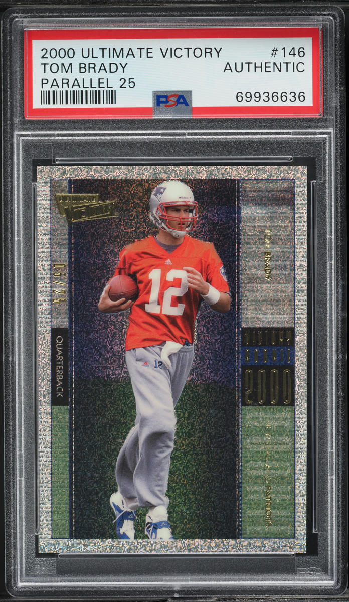 2000 Ultimate Victory Parallel 25 Tom Brady ROOKIE /25 #146 PSA AUTH on ...
