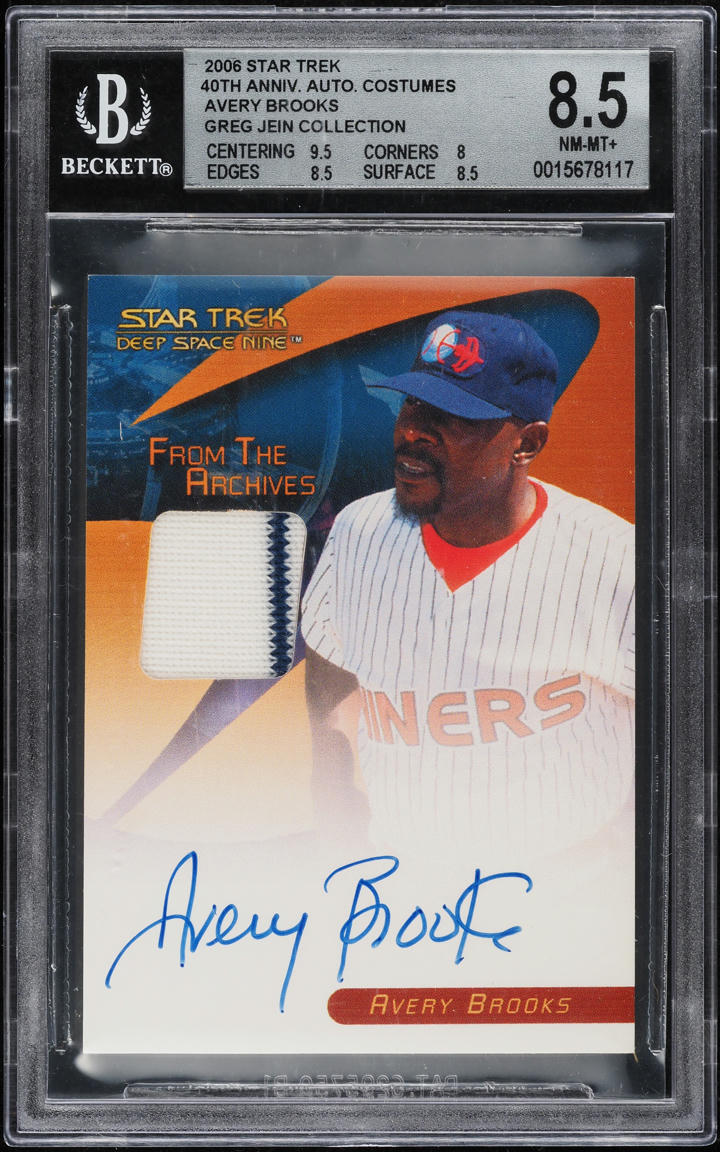2006 Star Trek 40th Anniversary Costumes Avery Brooks PATCH AUTO #NNO ...