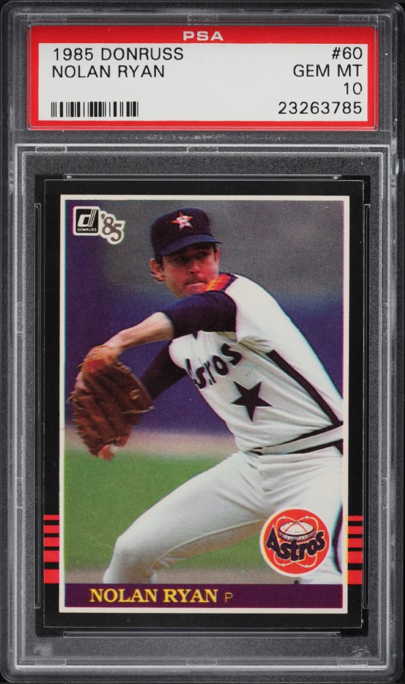 1985 Donruss Nolan Ryan #60 PSA 10 GEM MINT on Fanatics Collect