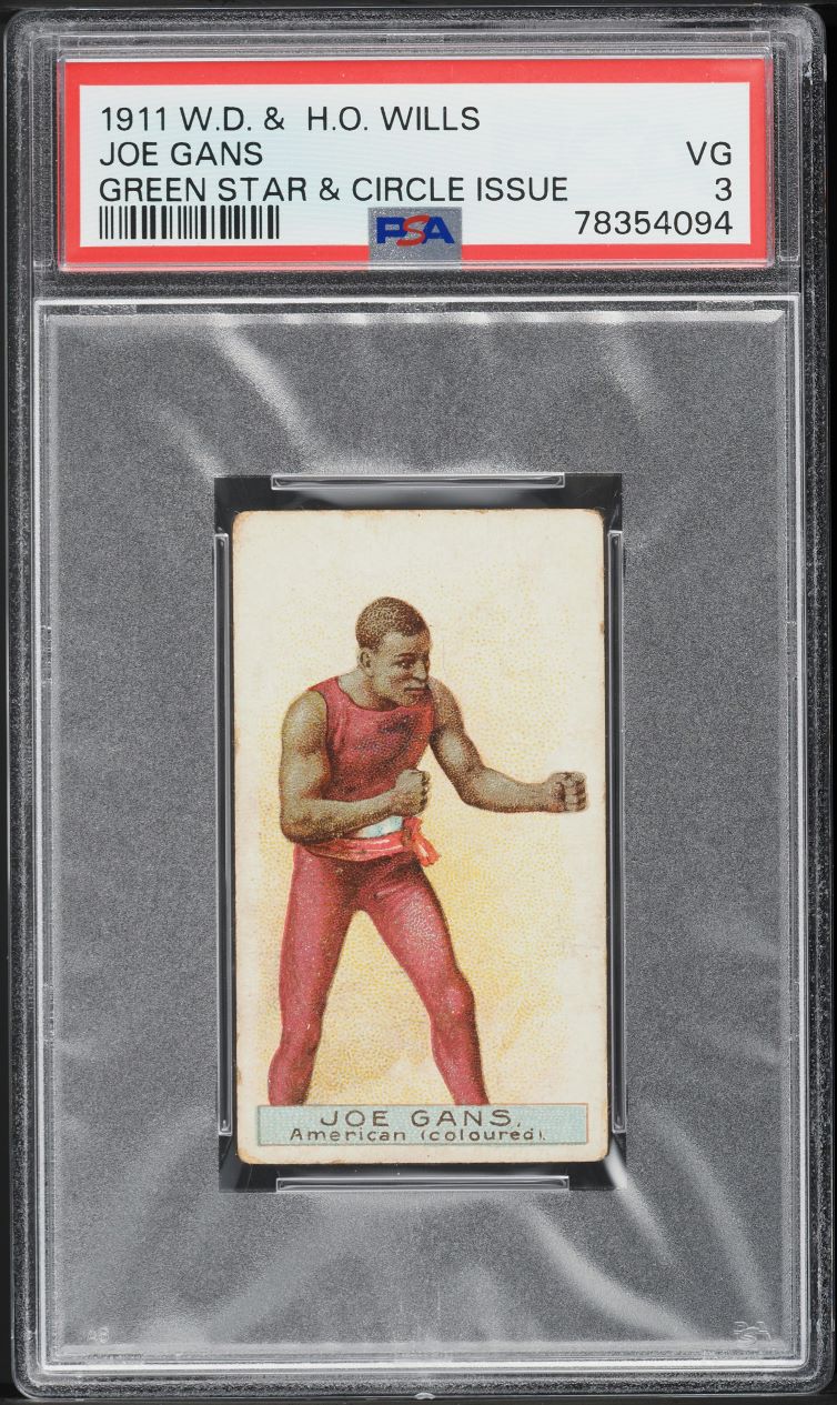 1911 W.D. & H.O. Wills Green Star & Circle Issue Joe Gans PSA 3 VG on ...