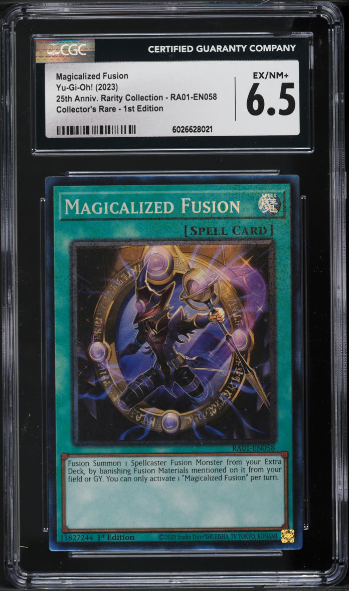 2023 Yu-Gi-Oh! 25th Anniversary 1st Ed Magicalized Fusion #RA01-EN058 CGC 6.5 on Fanatics Collect