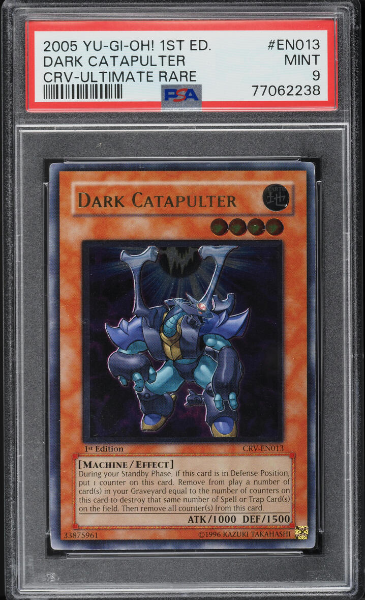 2005 Yu-Gi-Oh! CRV 1st Ed Ultimate Rare Dark Catapulter #CRV-EN013 PSA 9 MINT on Fanatics Collect