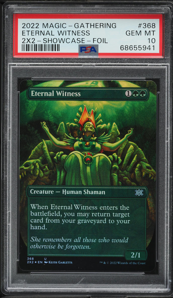 2022 Magic The Gathering MTG Double Masters Showcase-Foil Eternal Witness PSA 10 on Fanatics Collect