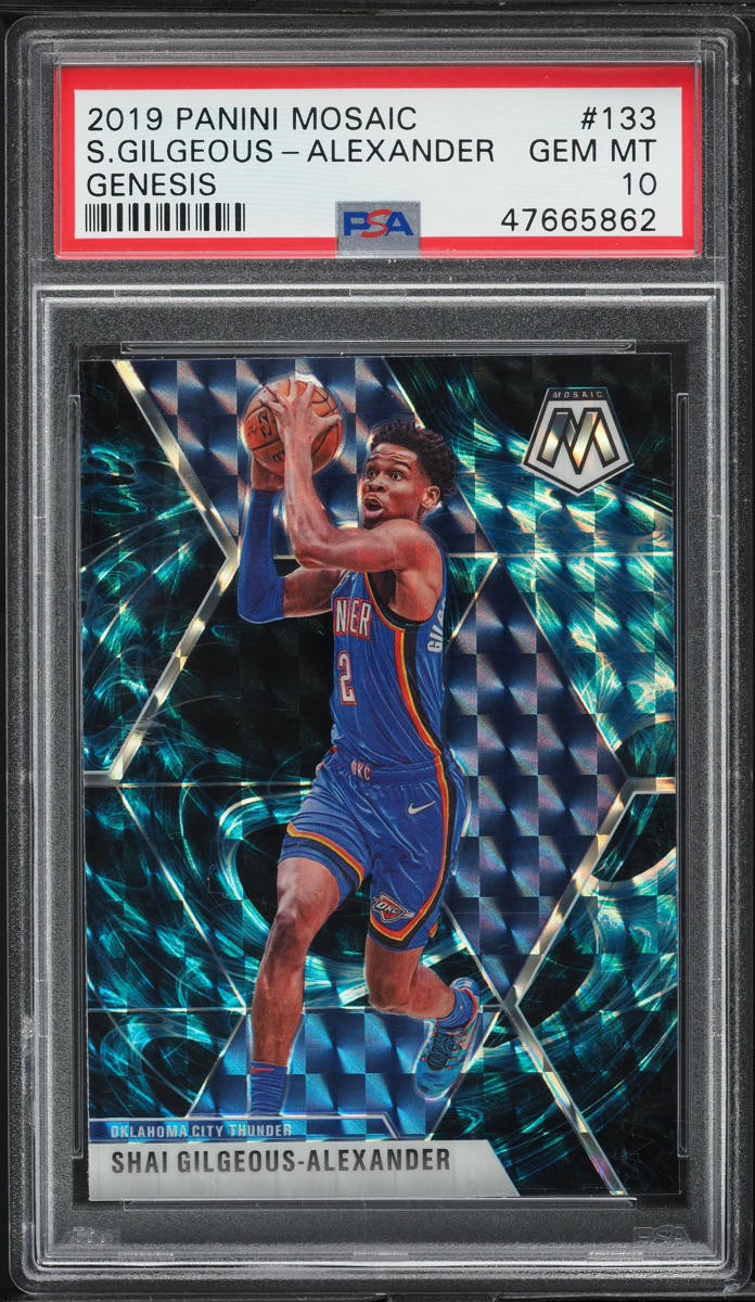 2019 Panini Mosaic Genesis Prizm Shai Gilgeous-Alexander #133 PSA 10 ...