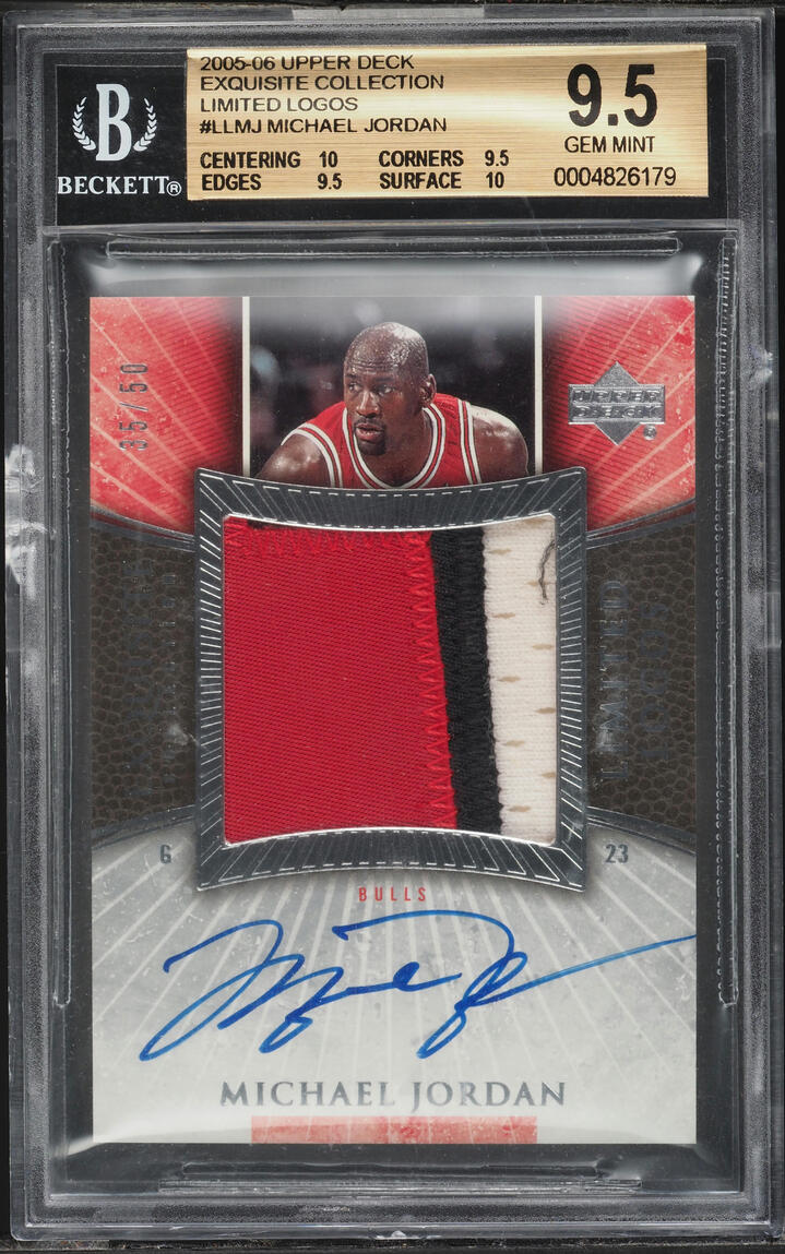 2005 Exquisite Collection Limited Logos Michael Jordan PATCH AUTO /50 # ...