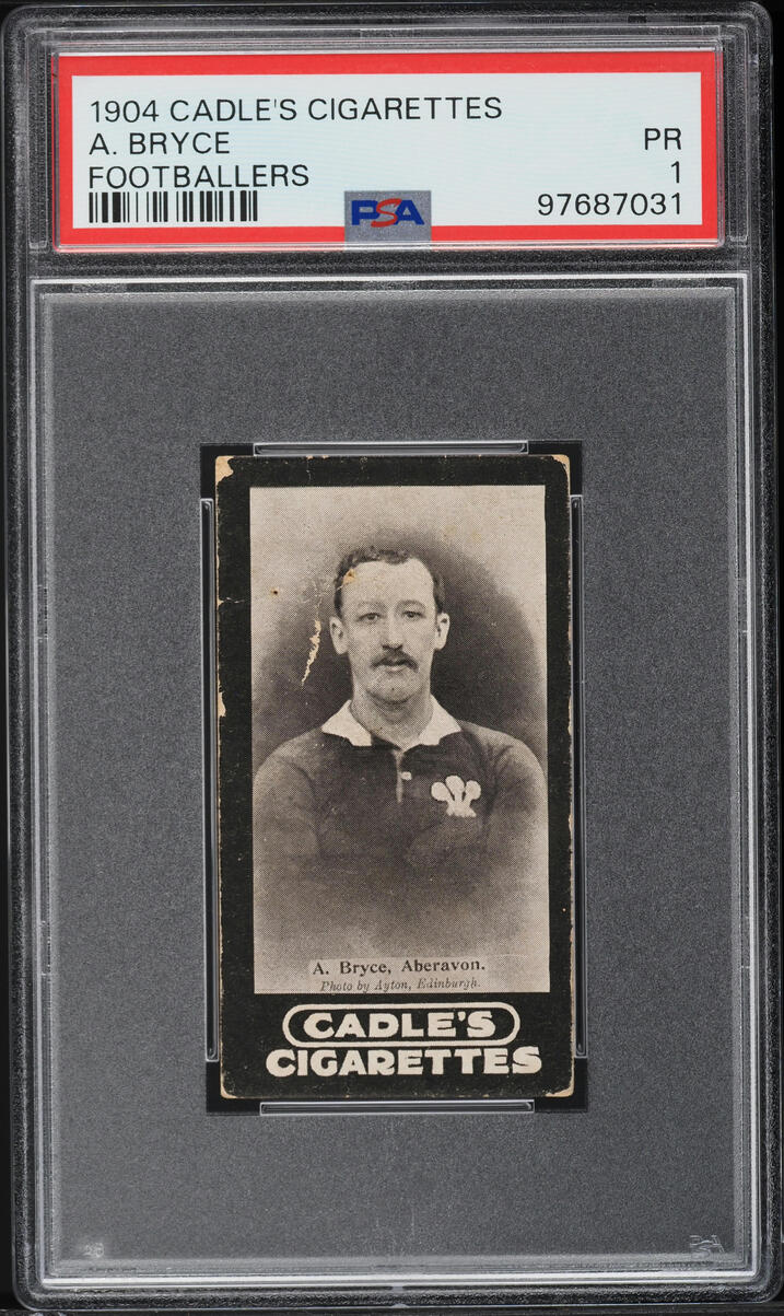 1904 Cadle's Footballers A. Bryce PSA 1 PR on Fanatics Collect