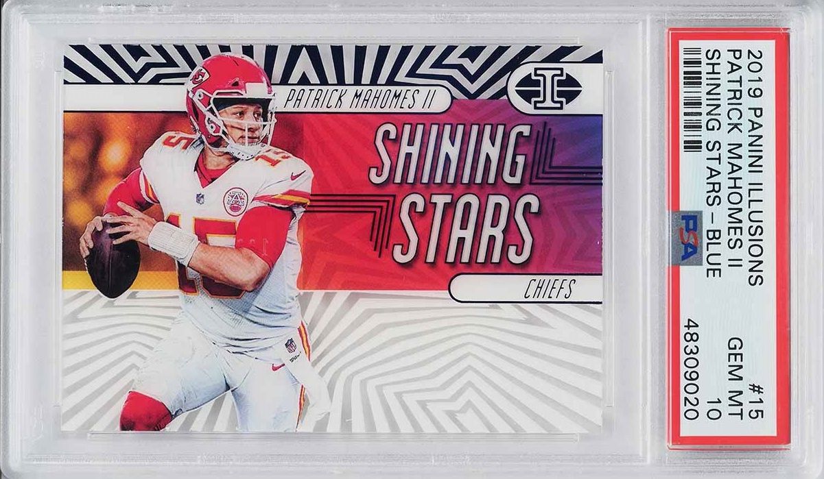 2019 Panini Illusions Shining Stars Blue Patrick Mahomes II /299 #15 ...